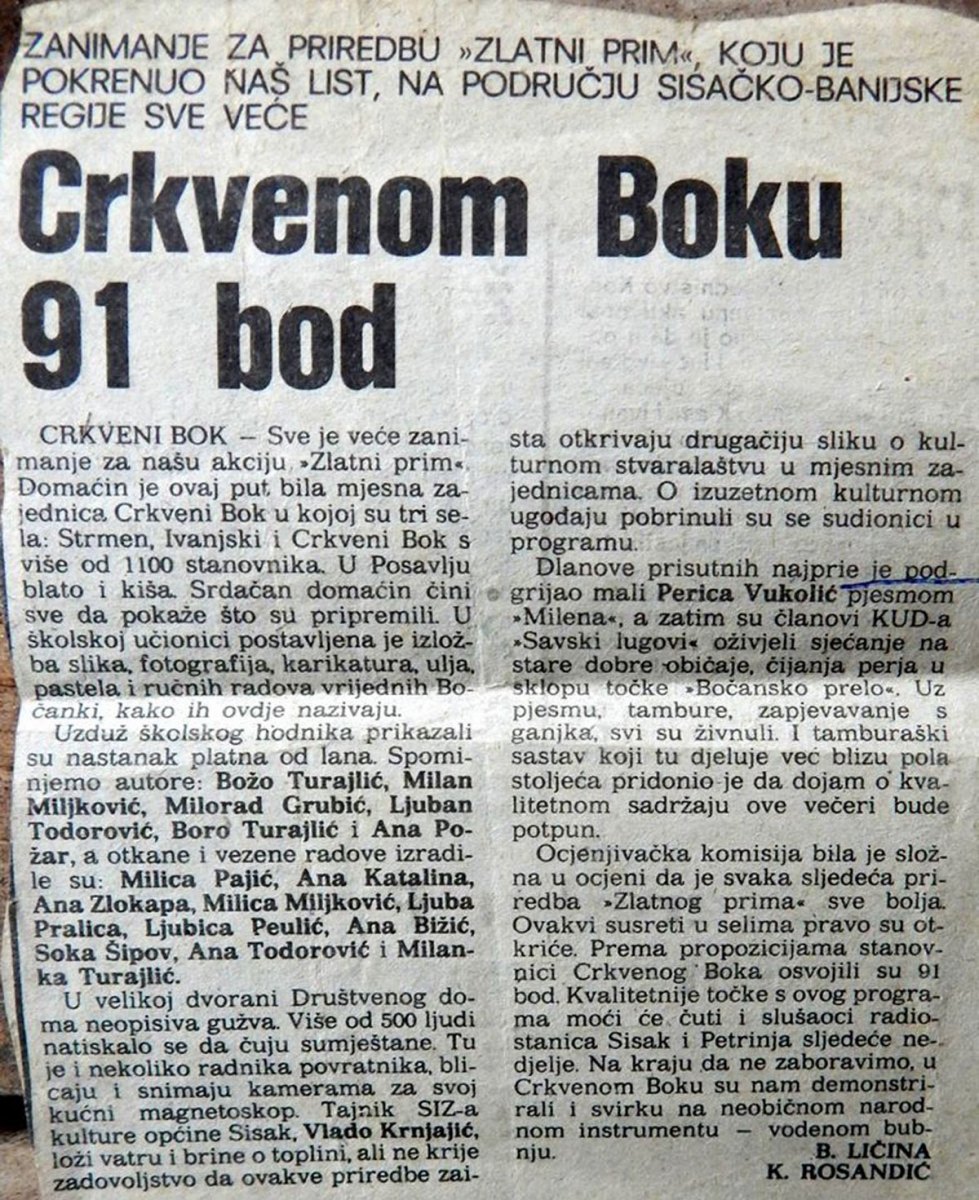 KUD “Savski lugovi” Crkveni Bok – Selo.hr